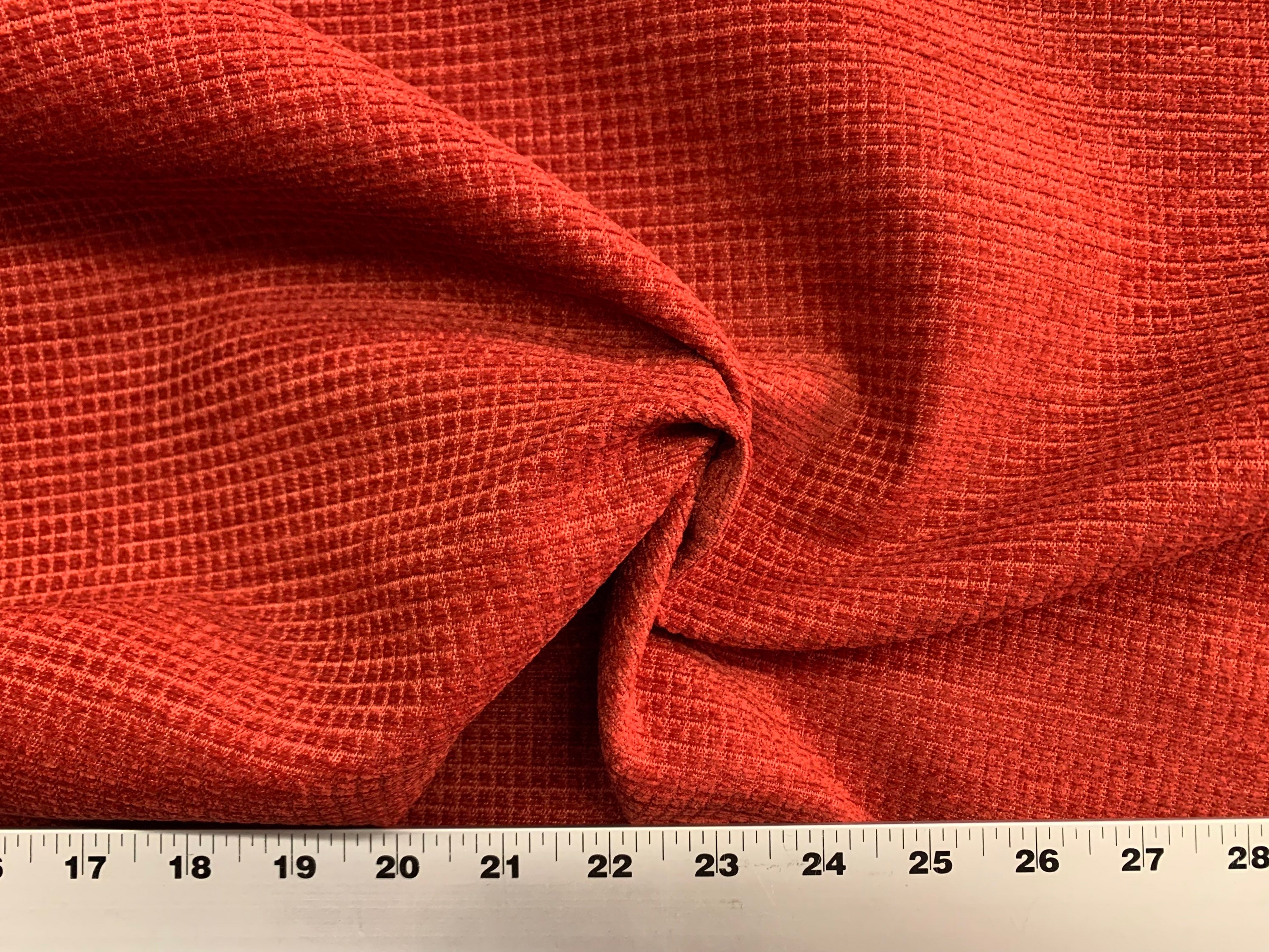 Tula Poppy Red Chenille Crypton Coated Upholstery Fabric by - Etsy
