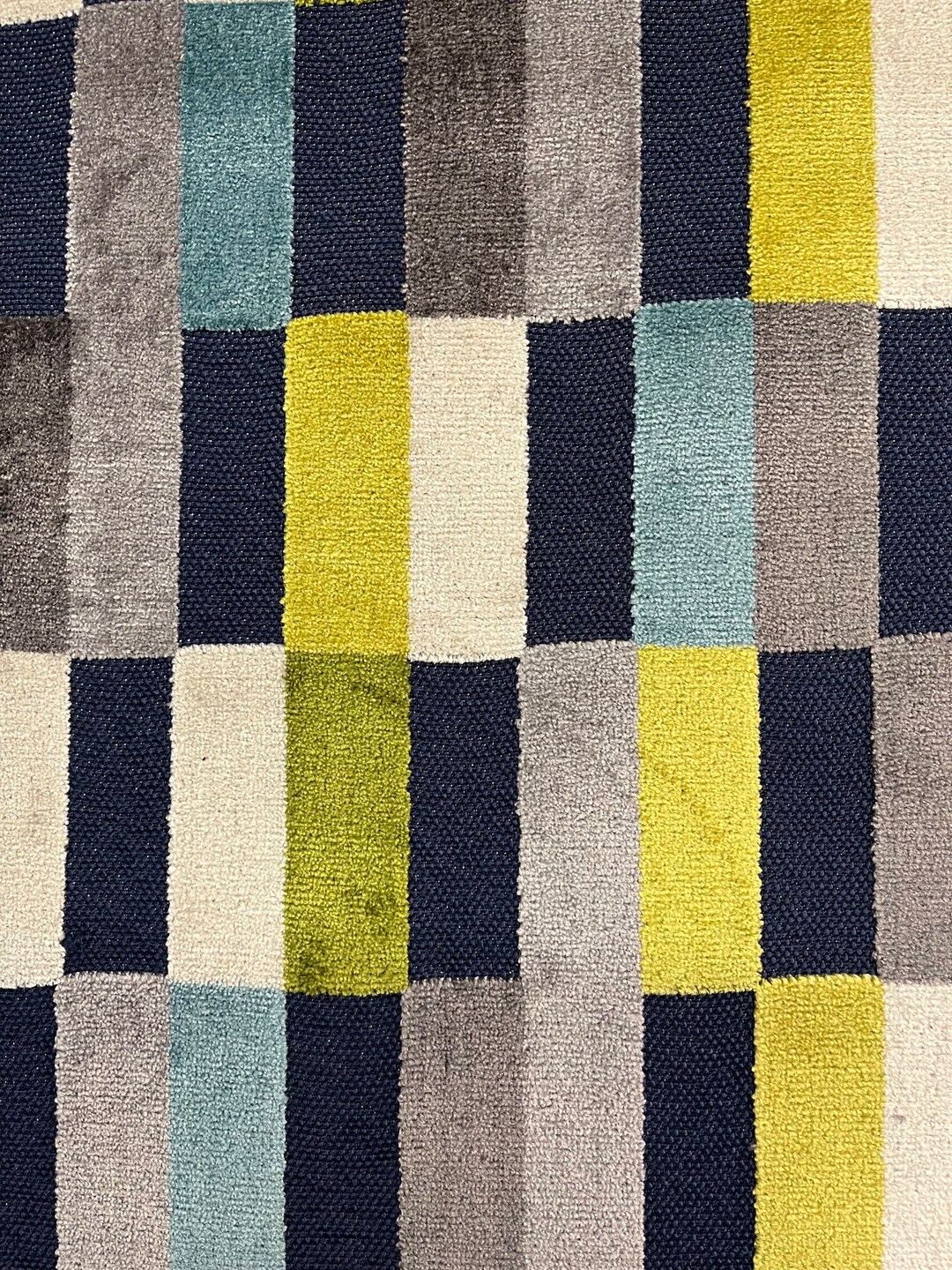 Prism Velvet Blue, Green, Gray, Beige Crypton Coated Upholstery Fabric ...