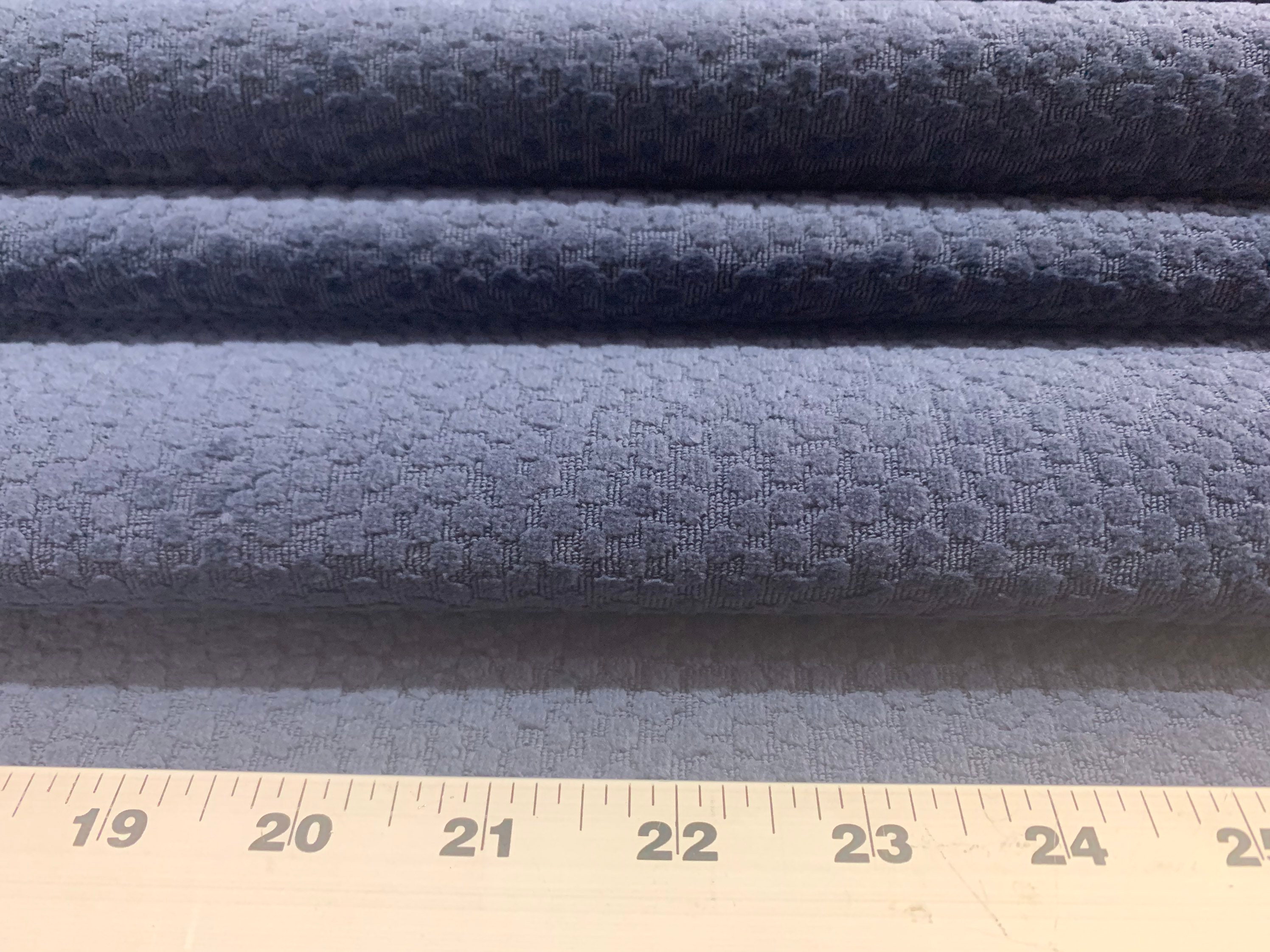 Royal Blue Dots Chenille Crypton Coated Upholstery Fabric by - Etsy
