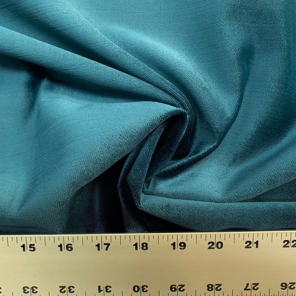 Teal Velvet Fabric - Etsy