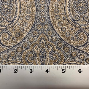 Swept Away Medallion/paisley Pattern Woven Blue, Gold, off White ...