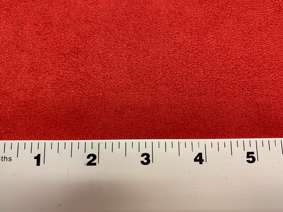 Microfiber Scarlet Upholstery Fabric by the Yard - Etsy