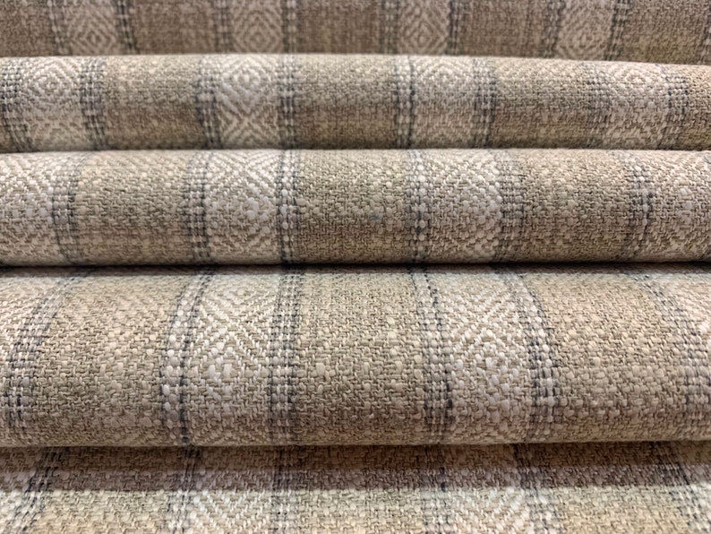 Stripes and Diamonds Woven Crypton Coated Upholstery Fabric by the Yard ...