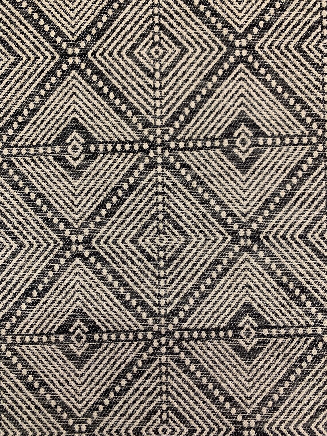 Forever Diamonds Beige and Charcoal Crypton Coated Upholstery Fabric by ...