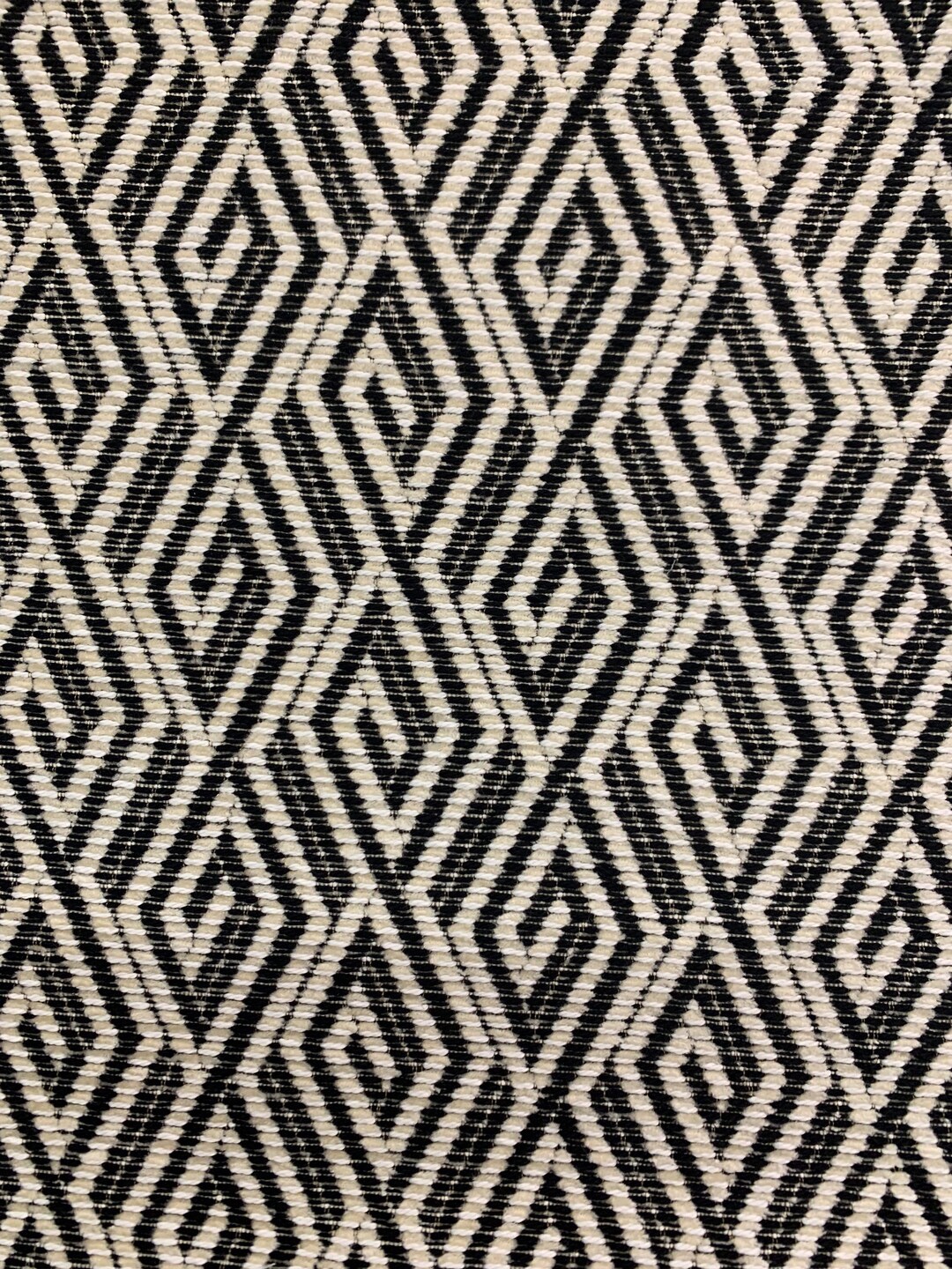 Geo Diamond Chenille Crypton Coated Upholstery Fabric by the Yard - Etsy