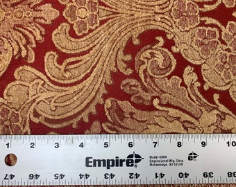 Red Damask Fabric | Etsy