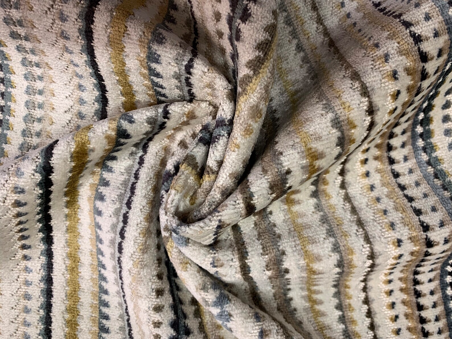Contemporary Velvet Stripes Crypton Coated Upholstery Fabric - Etsy