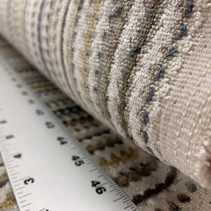 Contemporary Velvet Stripes Crypton Coated Upholstery Fabric by the ...