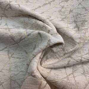 Intersection Geometric Velvet Crypton Coated Upholstery Fabric by the ...