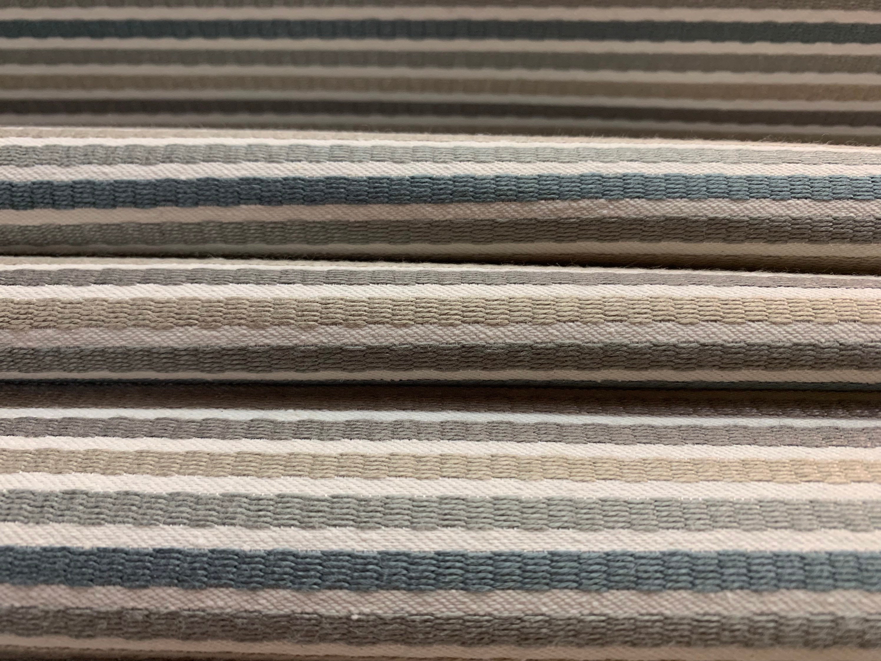 Earth & Sky Stripes Teal Crypton Coated Upholstery Fabric by - Etsy