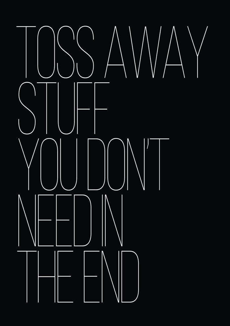 Phish Lyric Art | Theme – Toss Away Stuff | Pdf/jpg | A4 + Letter ...