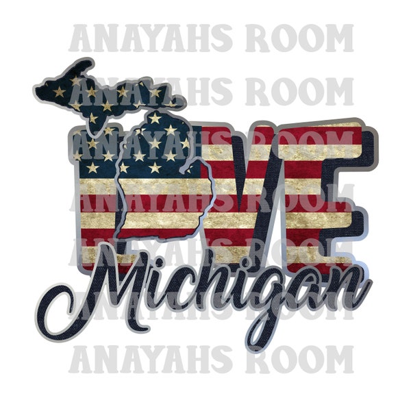 Love Michigan - Etsy