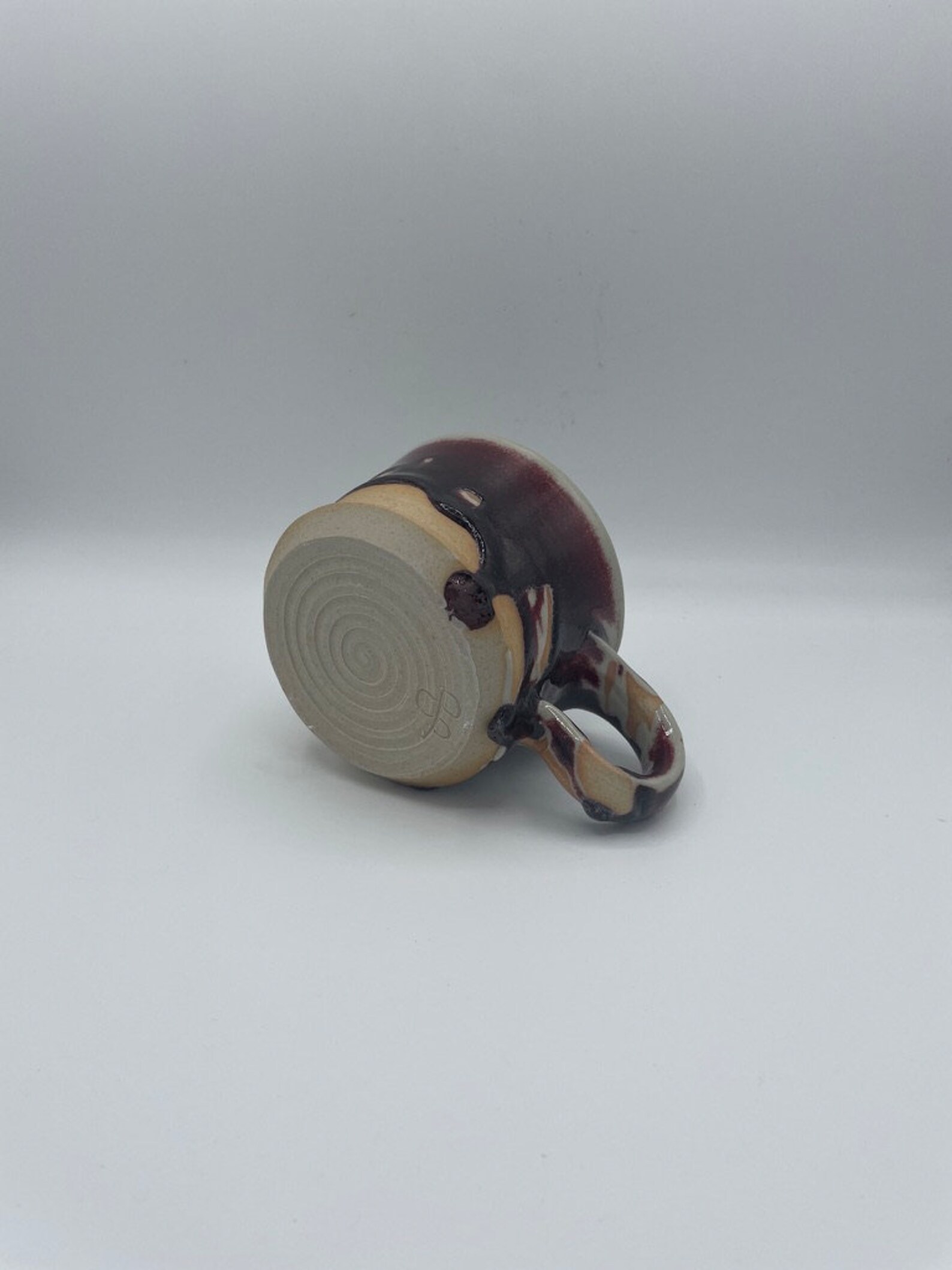 Handmade Red Glaze Light Clay Mug - Etsy