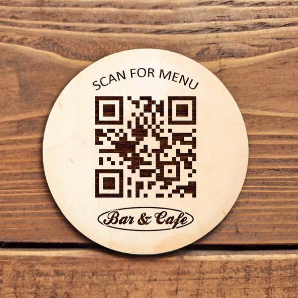 Drink Menu Qr Code Sign - Etsy