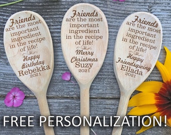 Friendsgiving Favor Spoon Friends Are the Most Important | Etsy