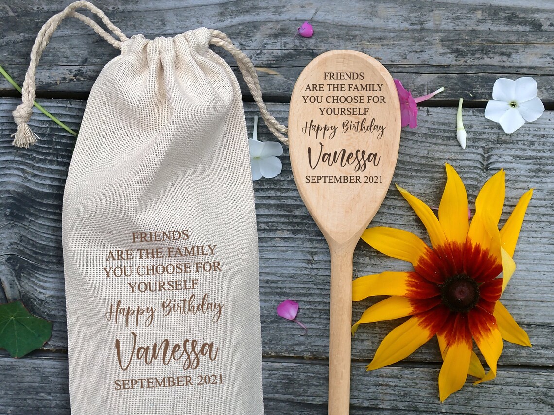 Personalised Engraved Wooden Spoon Custom Name or Design on Spoon ...