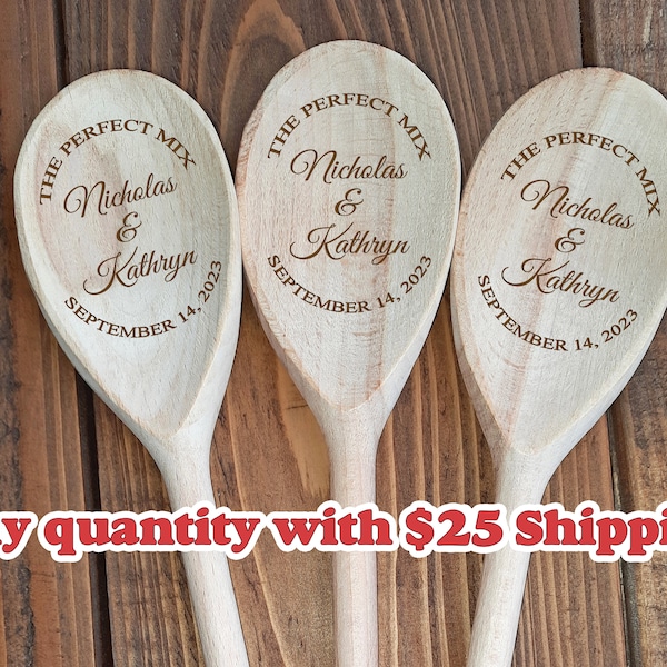Wooden Spoons for Wedding Favor - Etsy