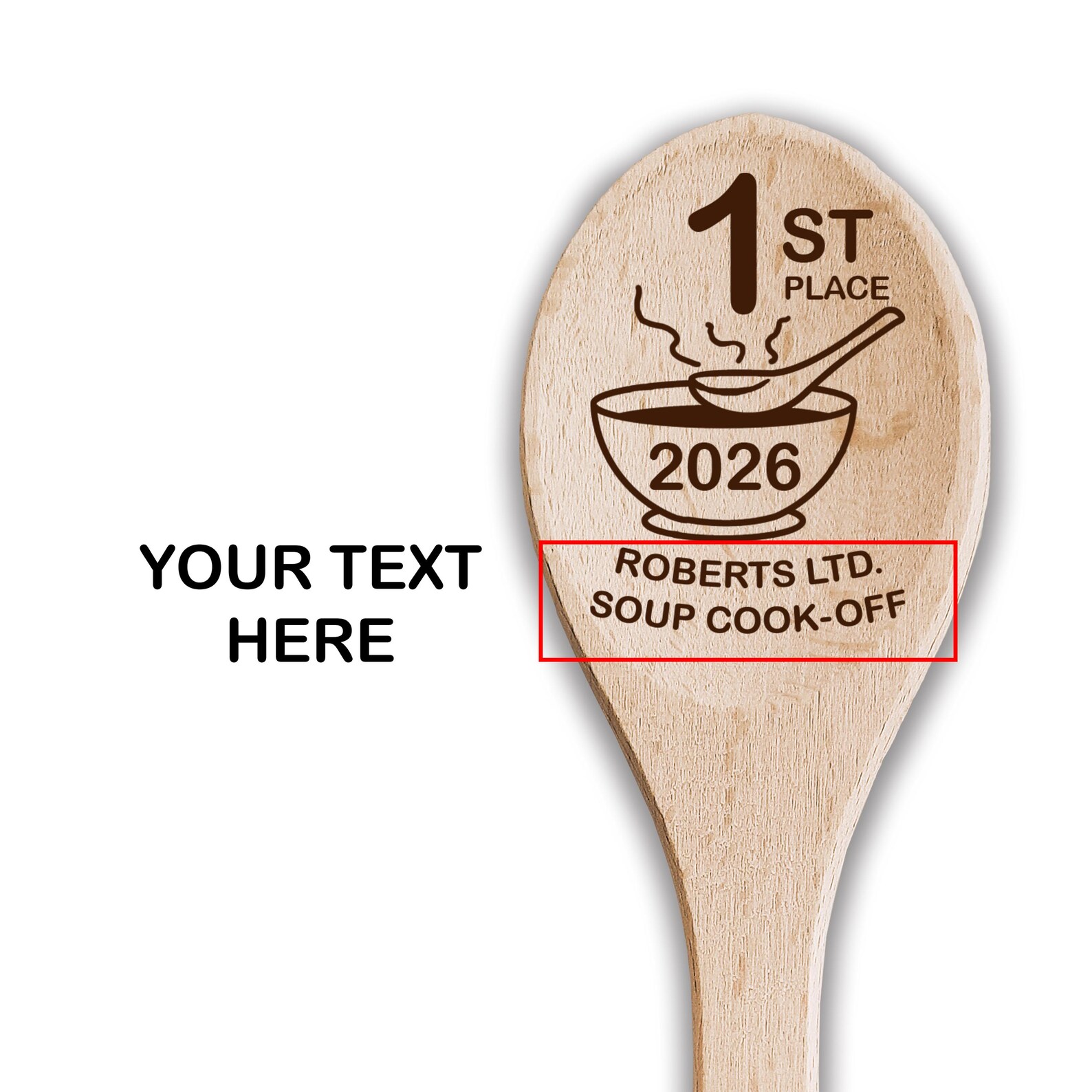 Chili Cook off Prizes Wooden Spoons Set of 3 Soup Cook off Champion ...