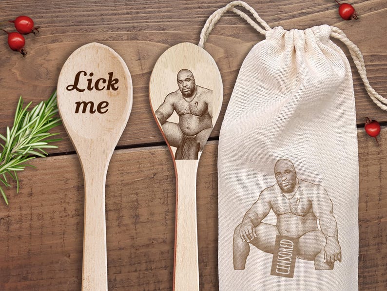 Barry Wood Spoon Double Sided Engraved Personalized Funny Gift ...