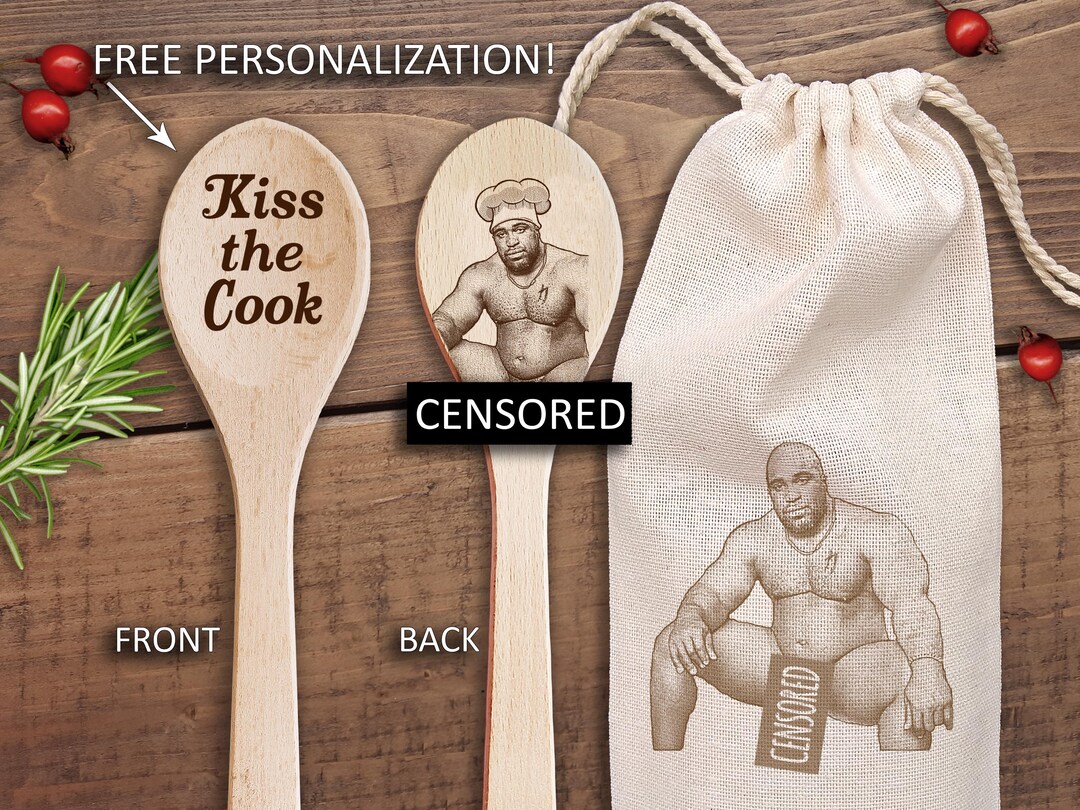 Double Sided Barry Wood Spoon Personalized Funny Boyfriend Gift ...