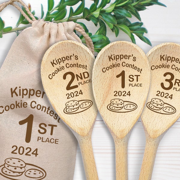 Personalized Dessert Spoons Wood - Etsy