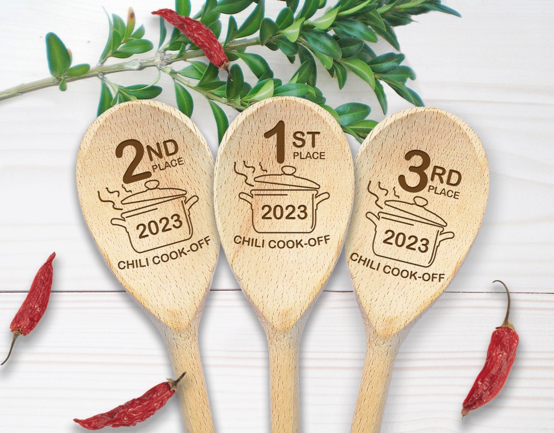 Chili Cook off Prizes Wooden Spoons Set of 3 Personalized - Etsy