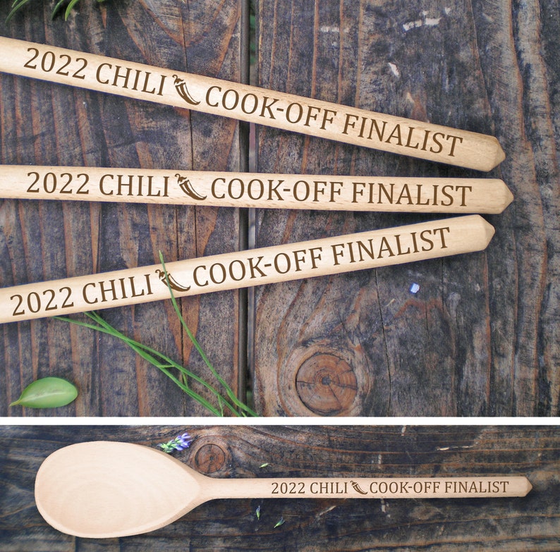 Chili Cook off Personalized Wooden Spoon Chili Cookoff - Etsy