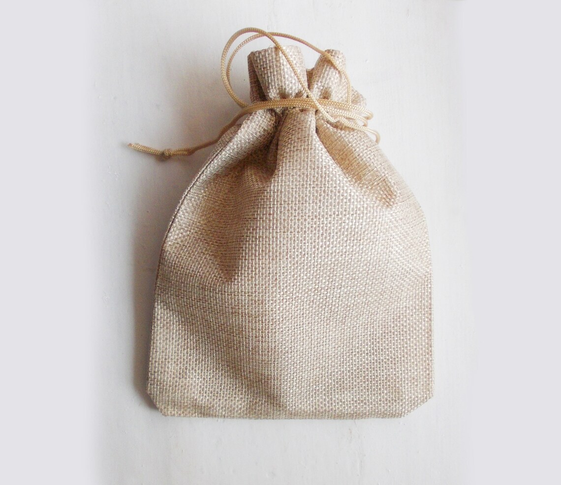 Burlap Gift Bag Natural Gift Wrapping Jute Bag Country Rustic Wedding ...