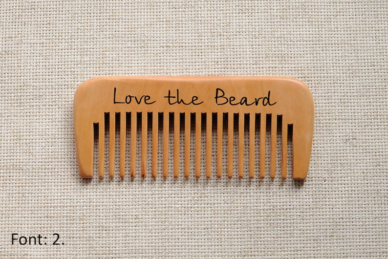 Beard Comb Personalized Moustache Comb Fathers Day Gift For | Etsy