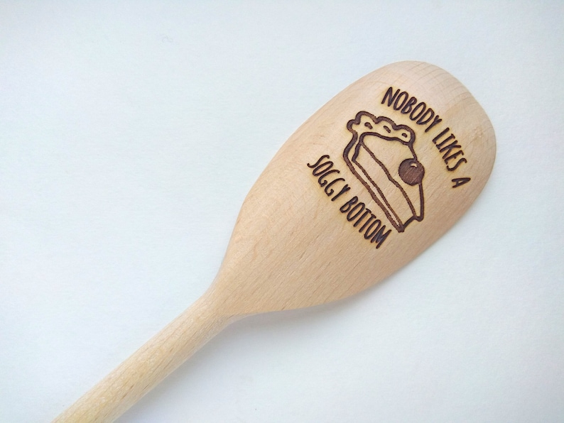 Personalised Wooden Spoon Cooking Baking Chef Gift Custom Engraved Text ...