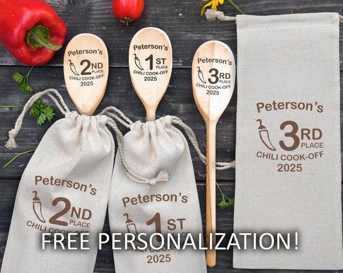 Cooking Contest Award Bundle, Cooking Gifts, Chili Cookoff Trophy ...