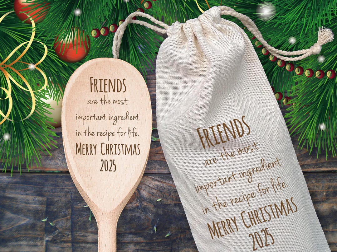 Spoon Friends Ingredient in Recipe Life Merry Christmas Thank You Gift ...