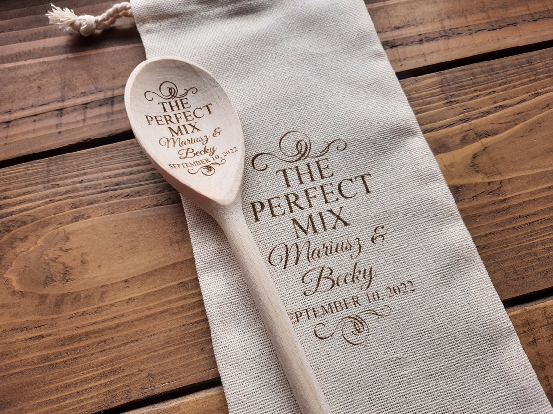 Personalized Wooden Spoon Bridal Shower Spoon Wedding Spoon - Etsy