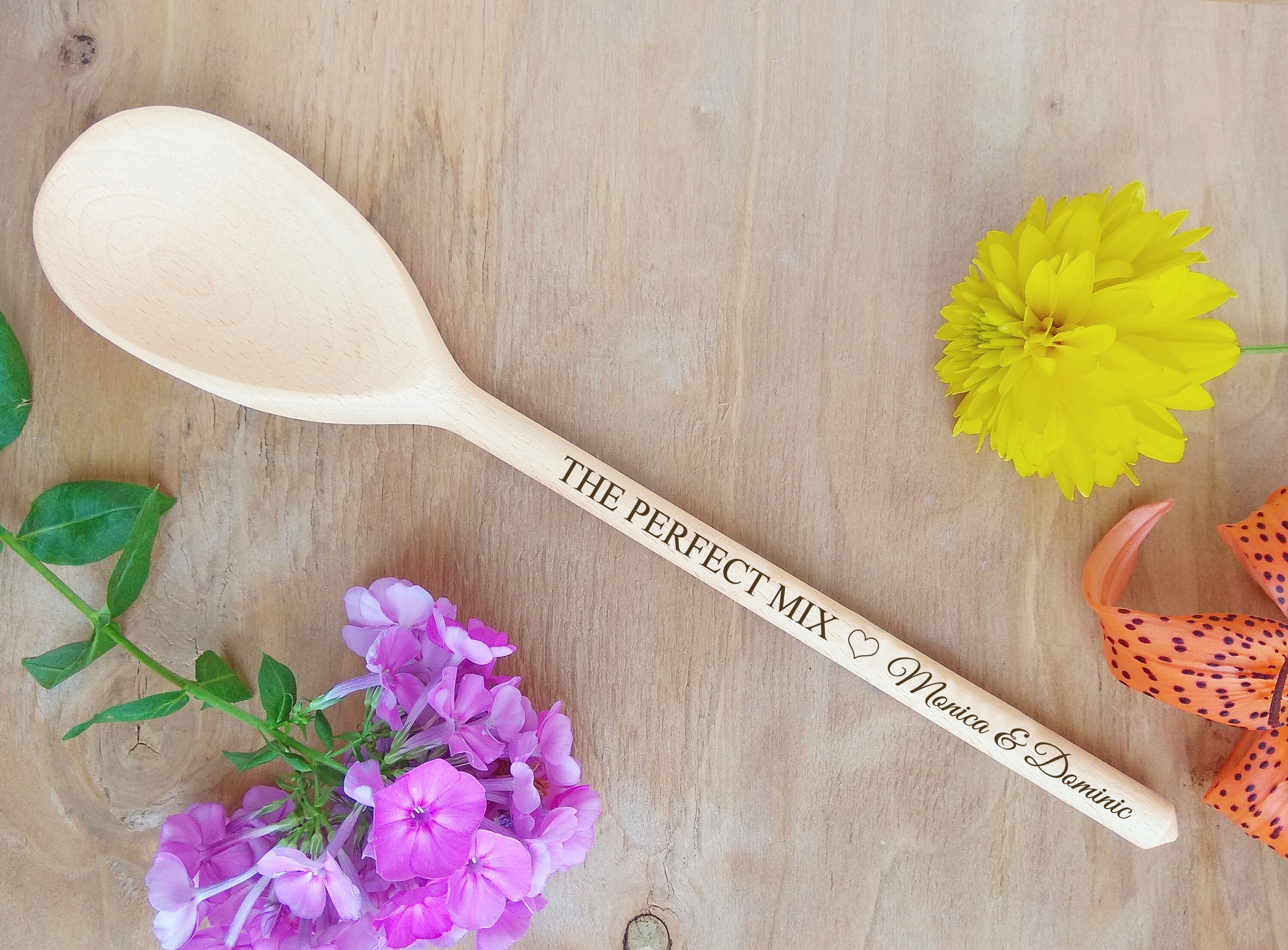 The Perfect Mix Spoon Bulk Order Wooden Spoons Custom Laser - Etsy