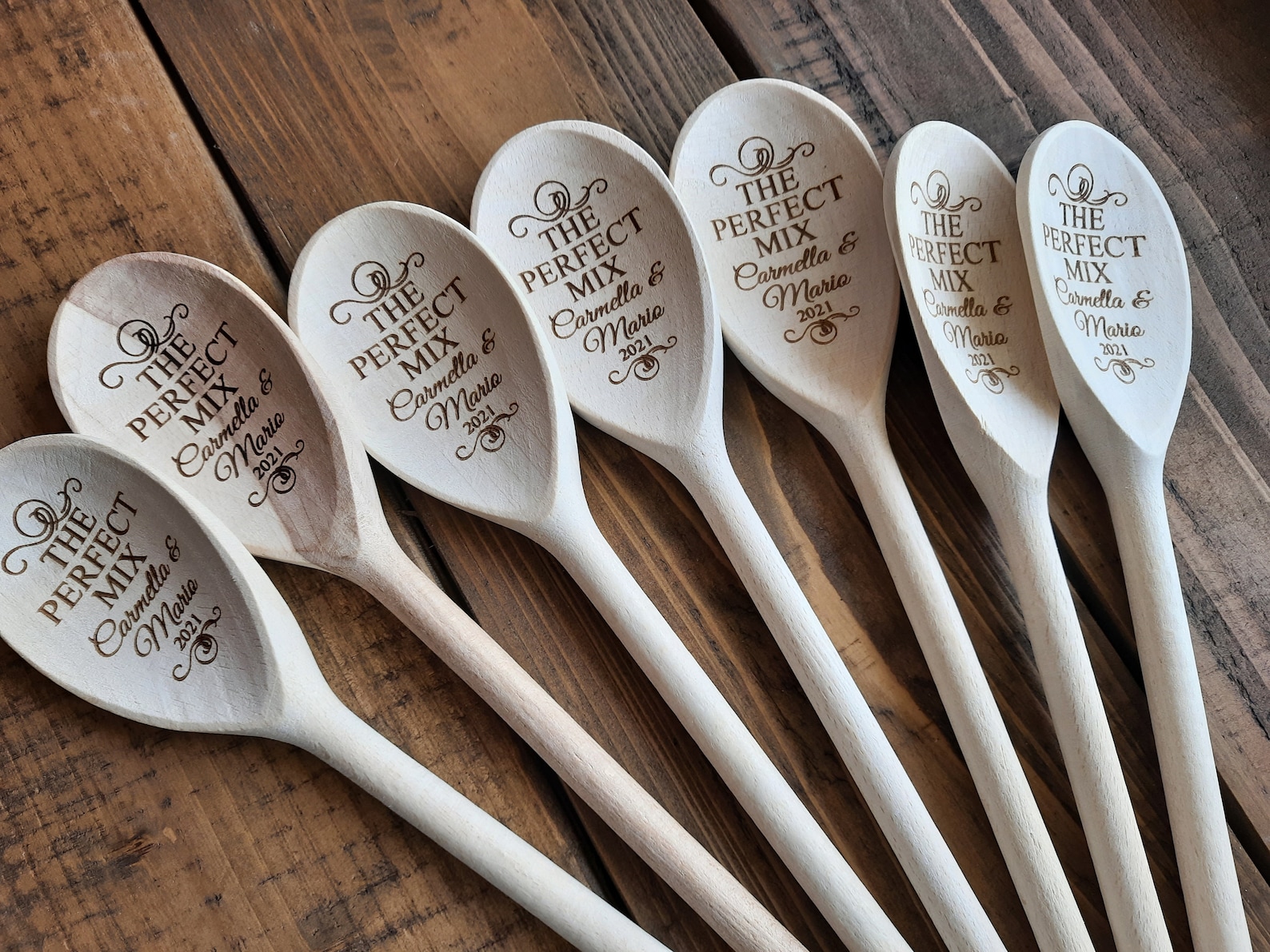 Bulk Order Wooden Spoons the Perfect Mix Personalized Bridal - Etsy