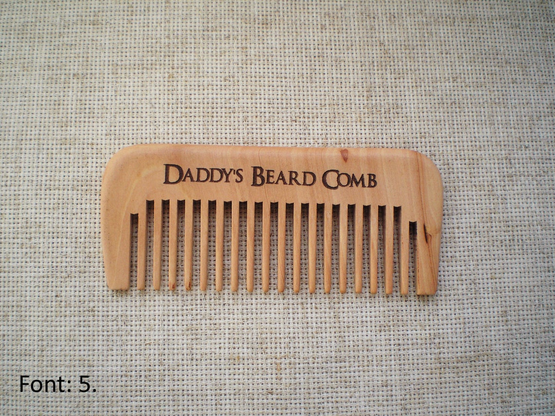 Beard Comb Personalized Moustache Comb Fathers Day Gift For | Etsy