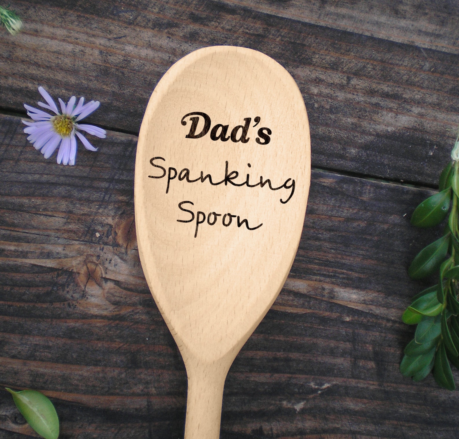 Spanking Spoon Personalized Ts For Mom Engraved Wooden Etsy