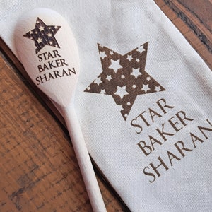 Personalised Wooden Spoon Cooking Baking Chef Gift Custom Engraved Text ...