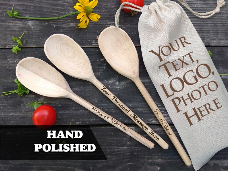 Custom Engraved Spoons Personalized Wooden Spoon Anniversary Gift ...