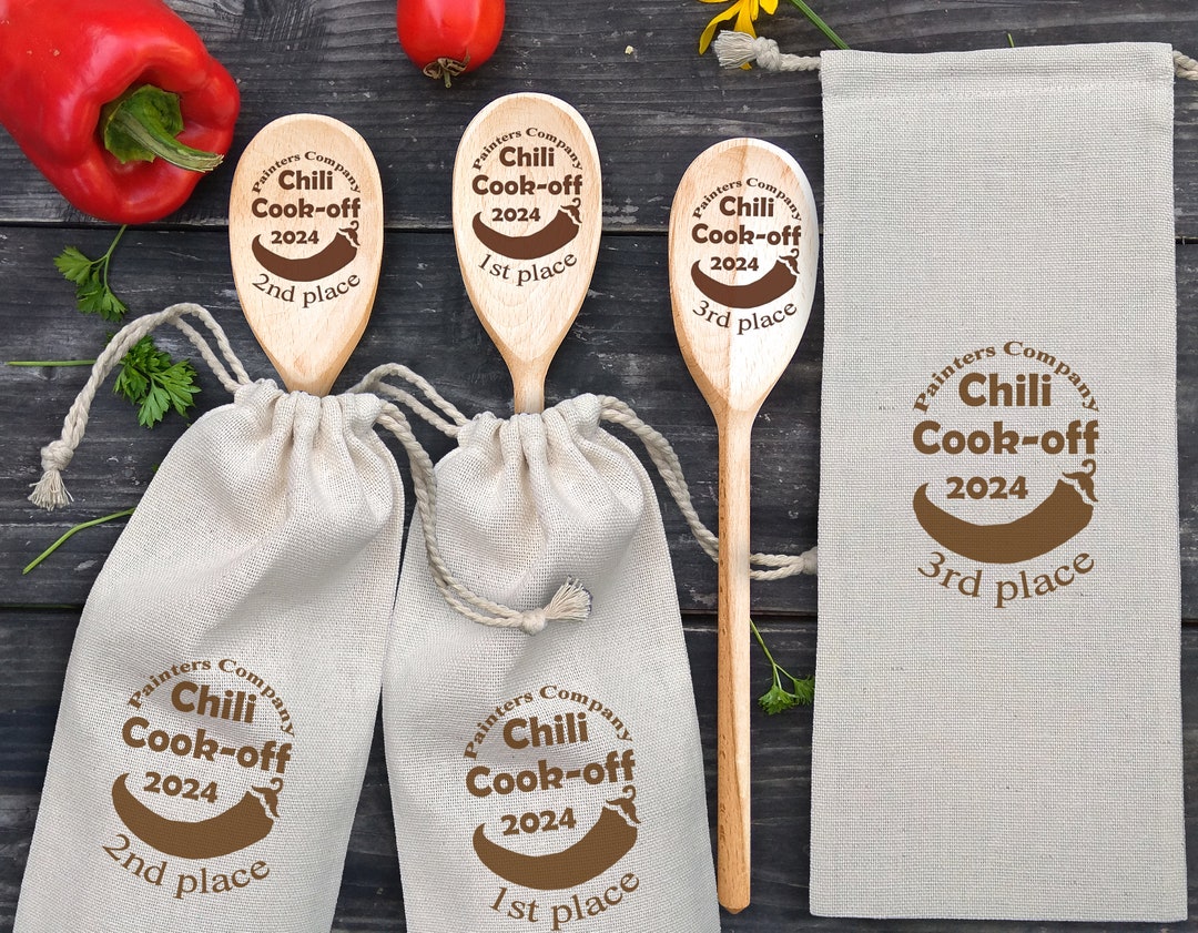 Chili Cook off Spoons Prize Chili Cook off Champion Award Personalized ...