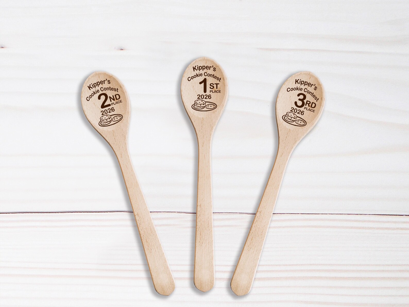 Cookie Contest Award 3 Wooden Spoons Personalized Dessert Bake-off ...
