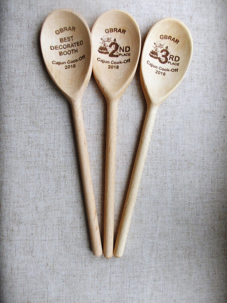 Bake Off Spoons Set of 3 Wooden Spoons 1st 2nd 3rd Places | Etsy