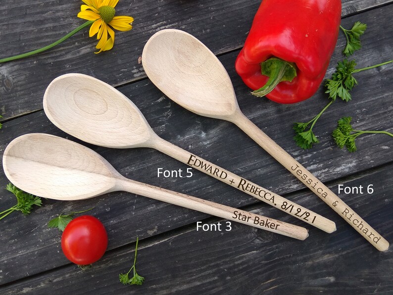 Custom Engraved Spoons Personalized Wooden Spoon Anniversary - Etsy Canada