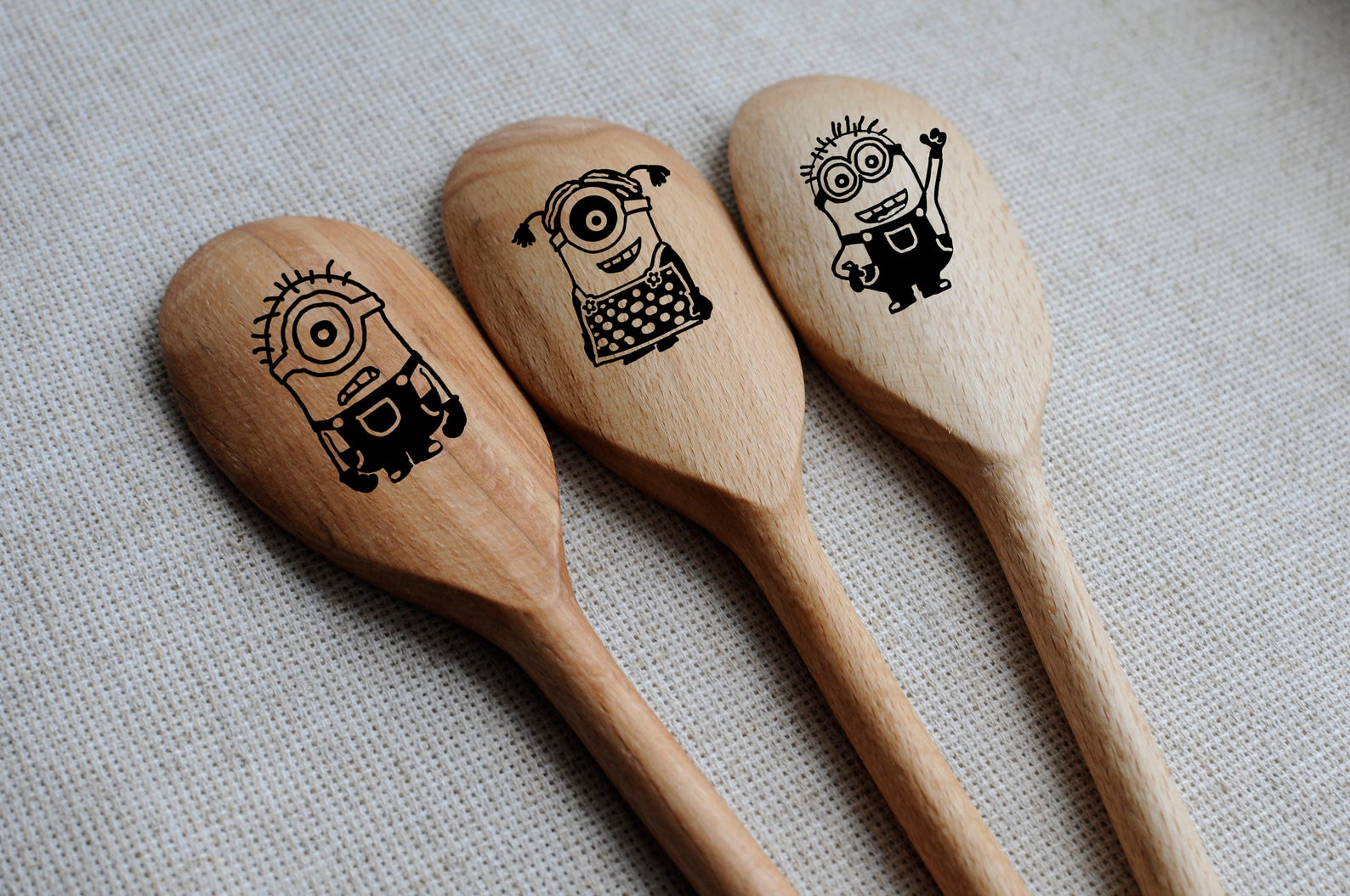 The Minions Spoons Unique Minions Gift for Kids Cutlery Set | Etsy