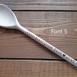 Custom Engraved Spoons Personalized Wooden Spoon Anniversary Gift ...