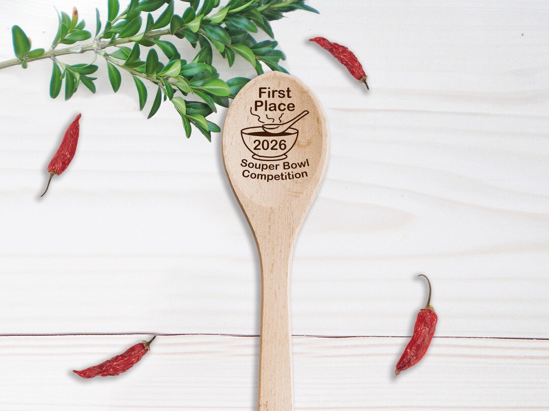 Soup Cook-off Prizes Champion Award Wooden Spoons Custom Engraved Chili ...