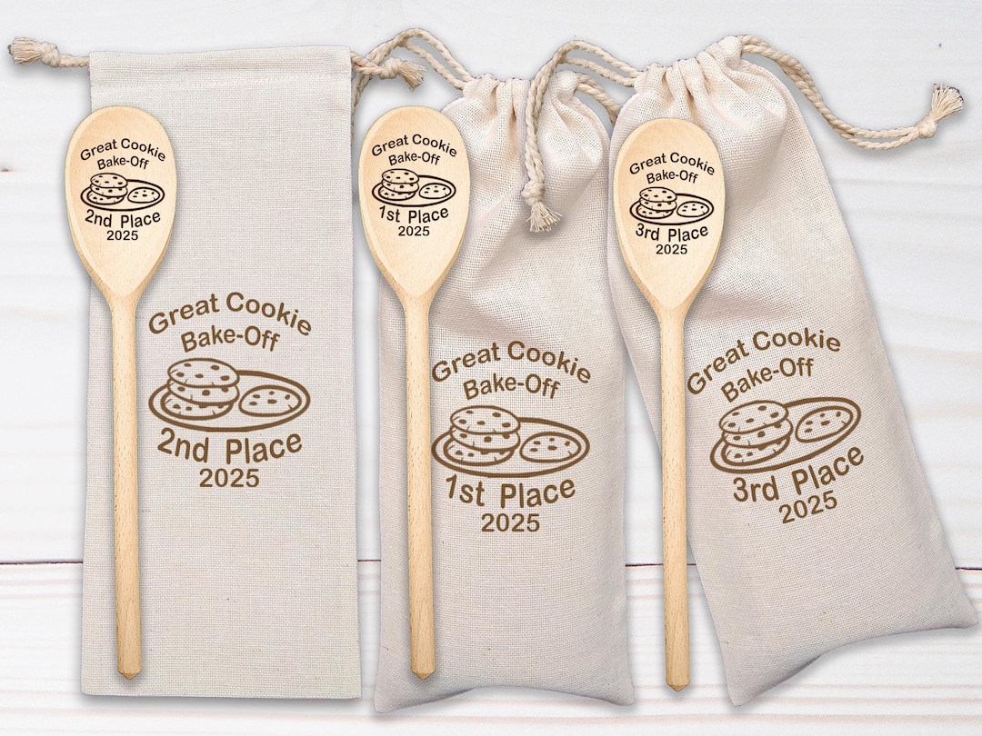 Bake off off Prize Cookie Exchange Party Wooden Spoons Cookie ...