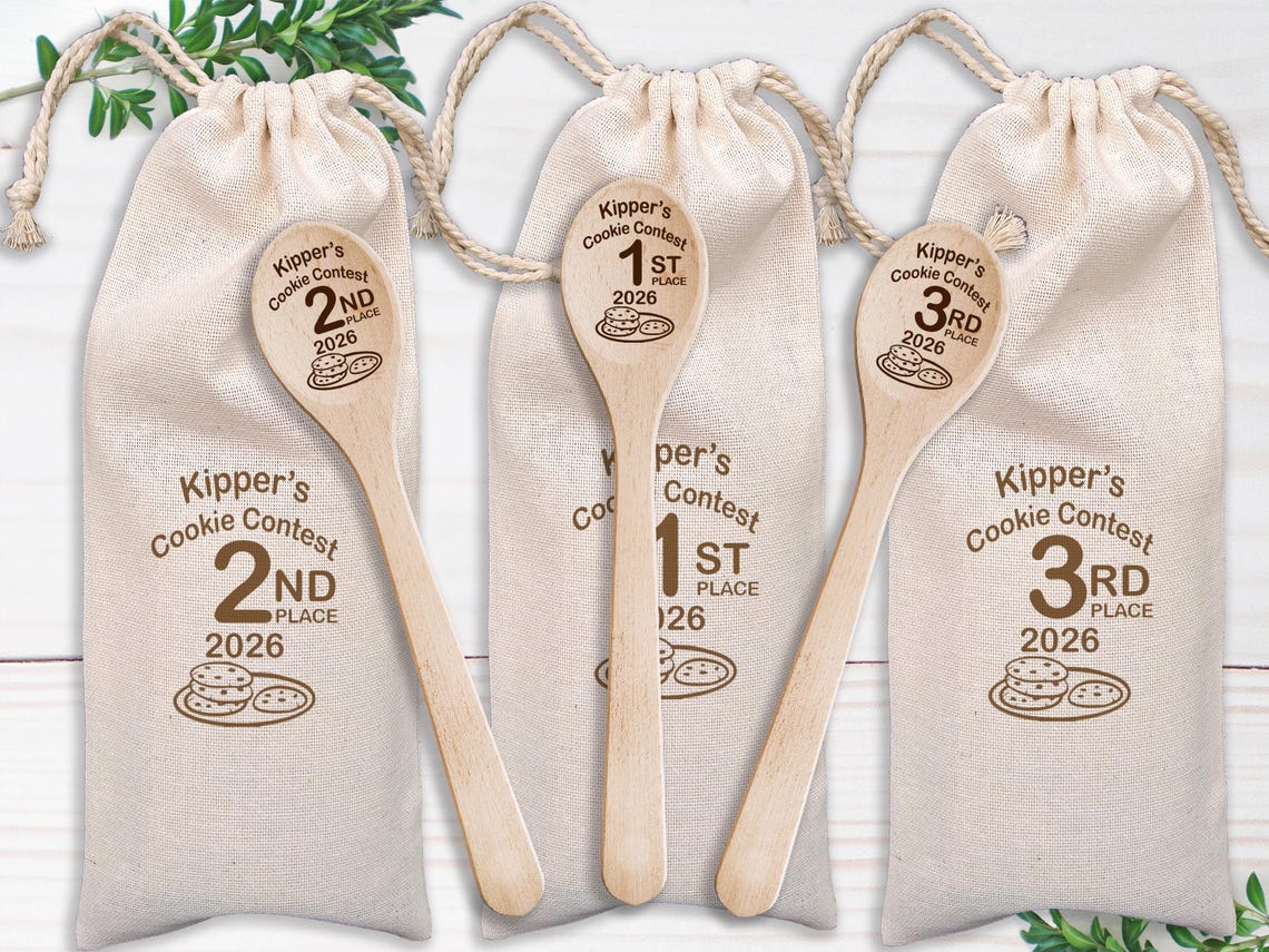 Cookie Contest Award 3 Wooden Spoons Personalized Dessert Bake-off ...
