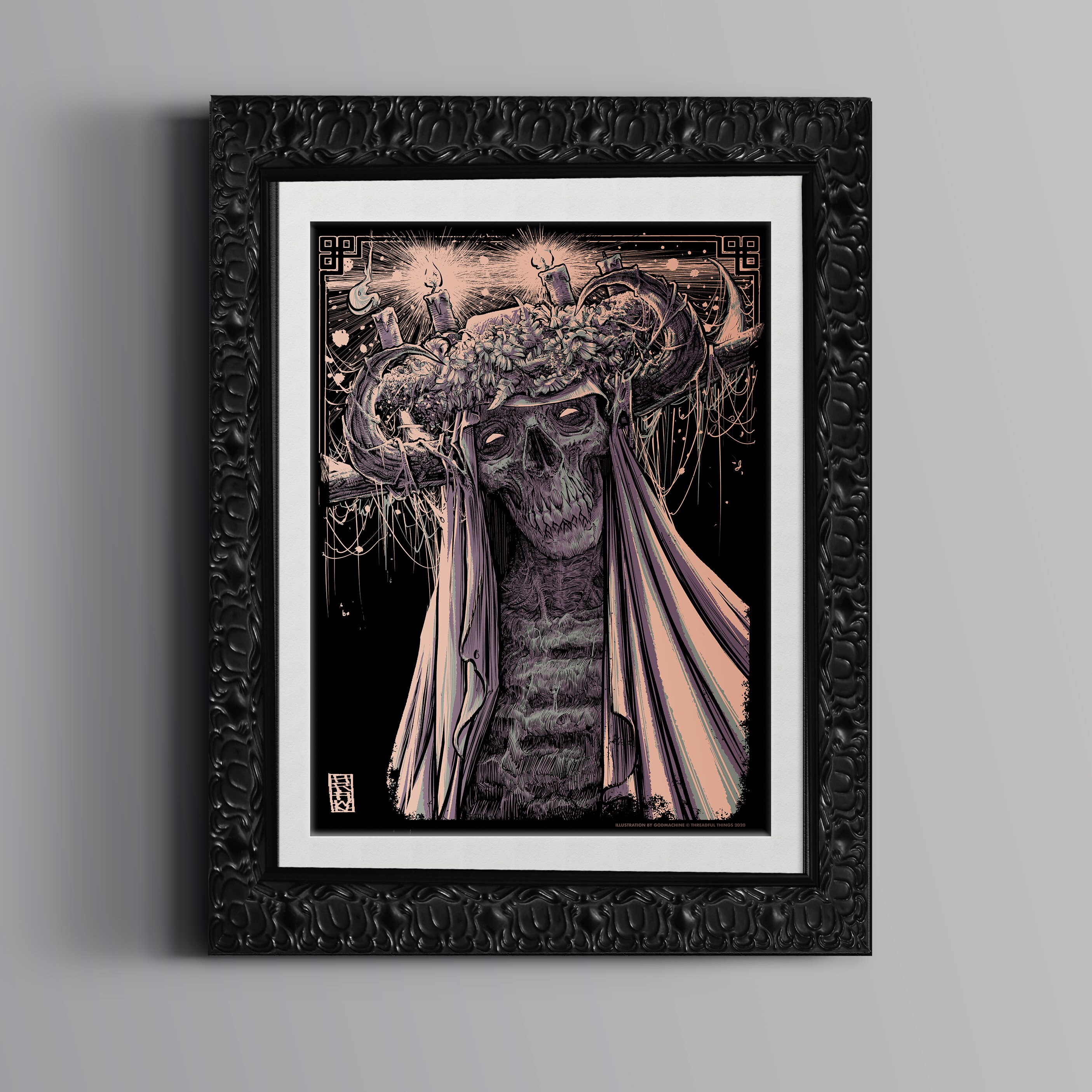 Arawn Silkscreen Art Print by Artist Godmachine - Etsy