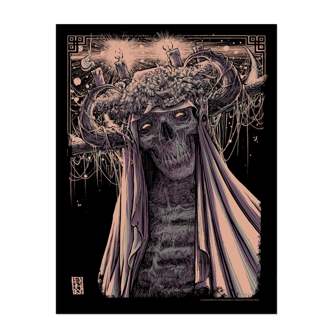 Arawn Silkscreen Art Print by Artist Godmachine - Etsy